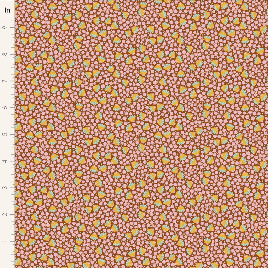 Bellflower Mulberry Fabric - Wallflower by Tilda Fabrics (TIL110135)