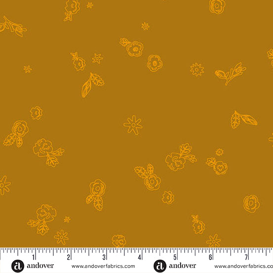 Color Camp by Alison Glass: Sprig Dark Marigold (A-10425-O) – Pink Door ...