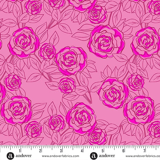 Color Me Pretty - Rose Bloom in Rose - Stephanie Organes - A-1179-E