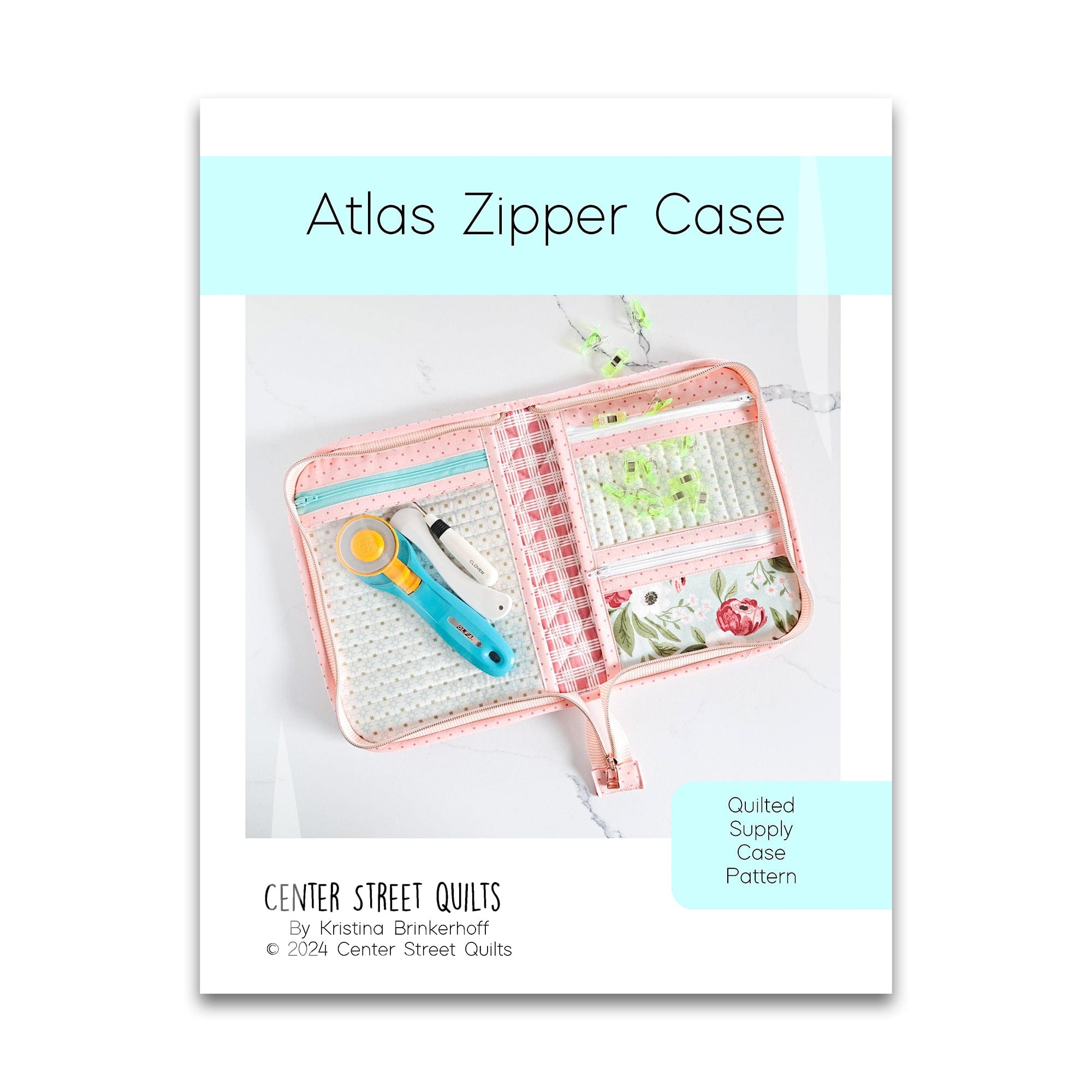 Center Street Quilts - Atlas Zipper Case Pattern - CEN 104 – Pink Door ...