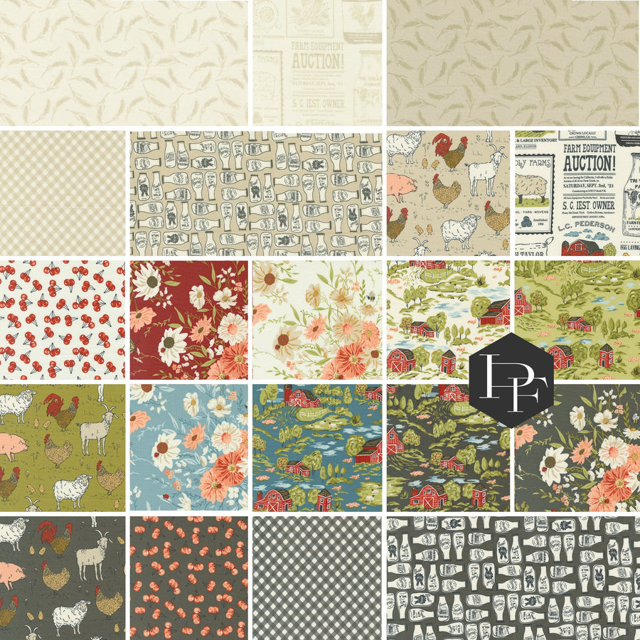 Farmstead Half Yard Bundle, 21 Pieces - by Stacy Iest Hsu