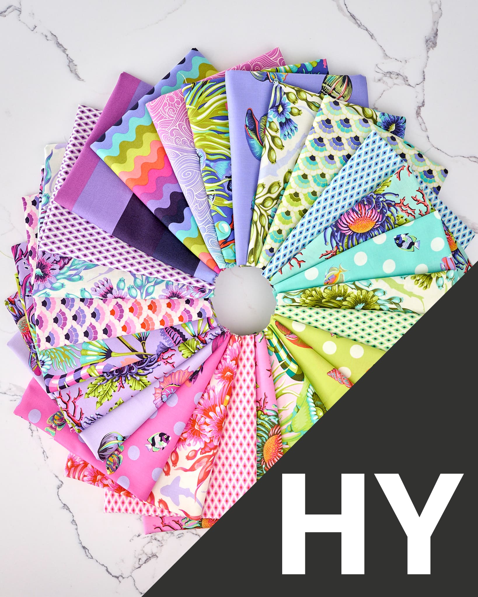 Floral Reef Half Yard Fabric Bundle by Tula Pink (HYTP.FLORALREEF ...