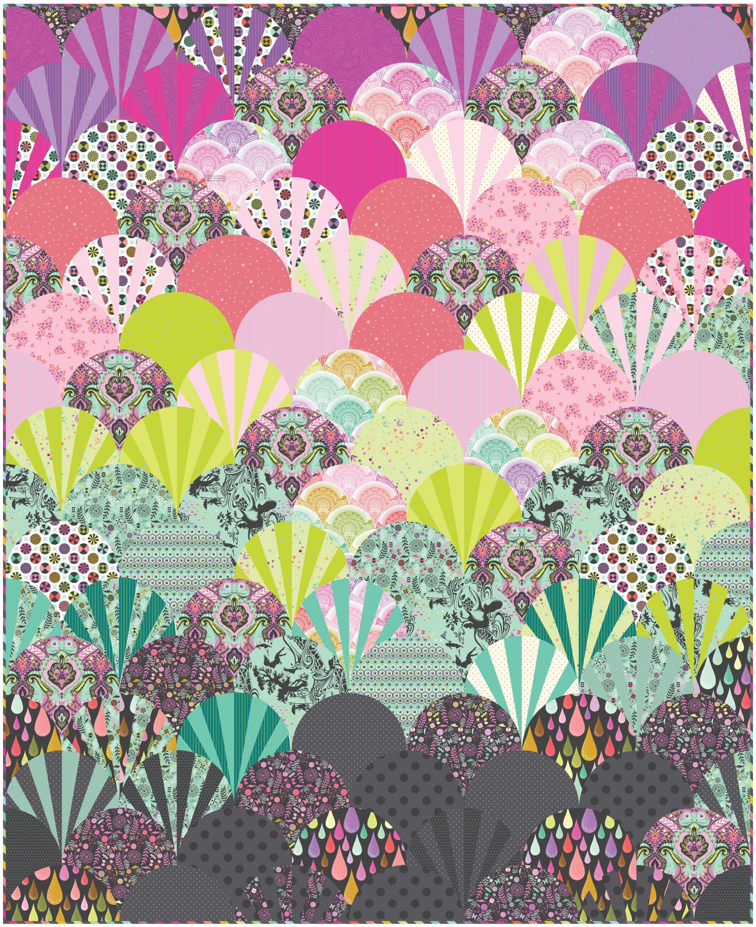 Glam Clam Quilt Kit - Prince Charming Déjà Vu by Tula Pink – Pink Door ...