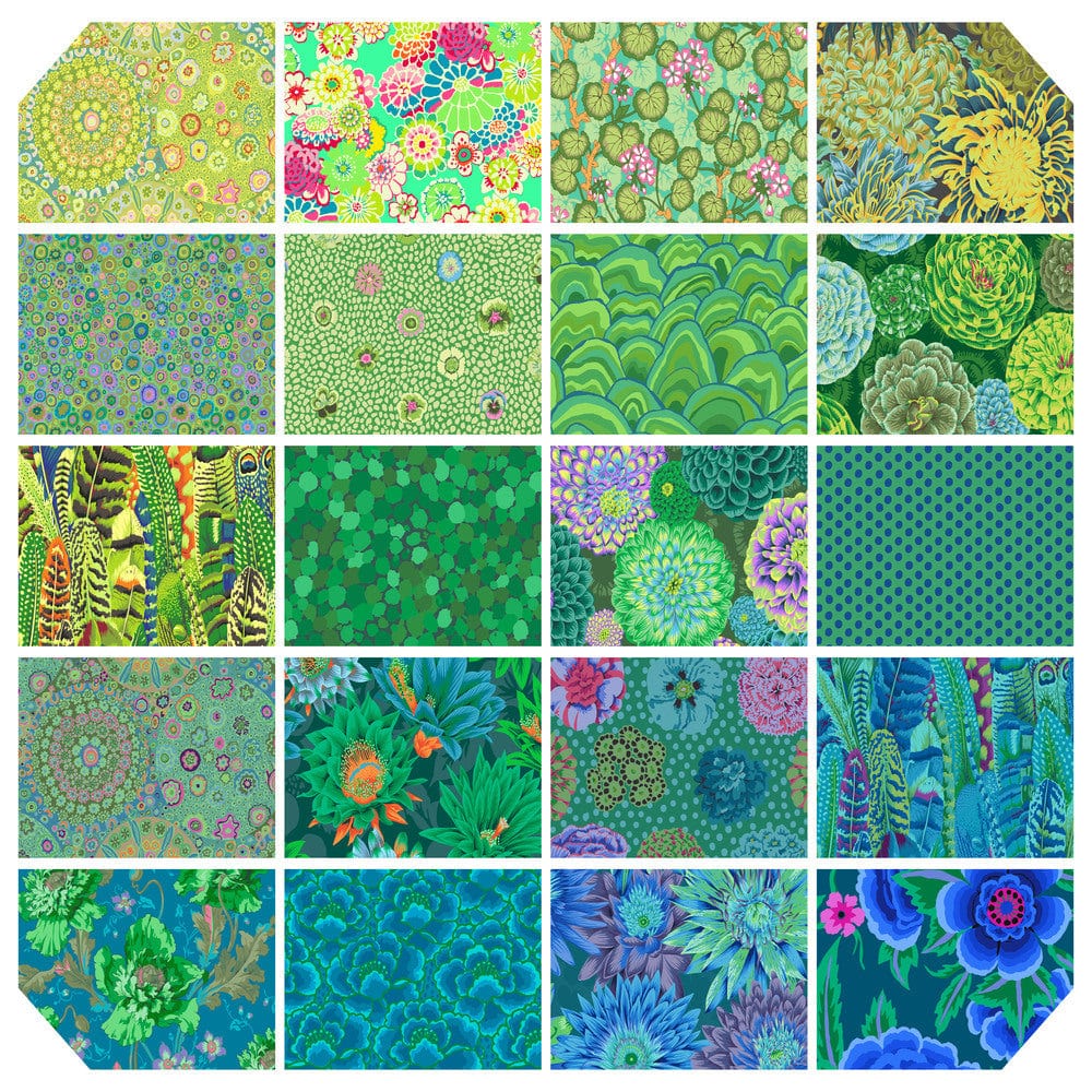 Kaffe Classics Plus (Tidal) - 5-Inch Charm Pack, 42 pieces - by Kaffe