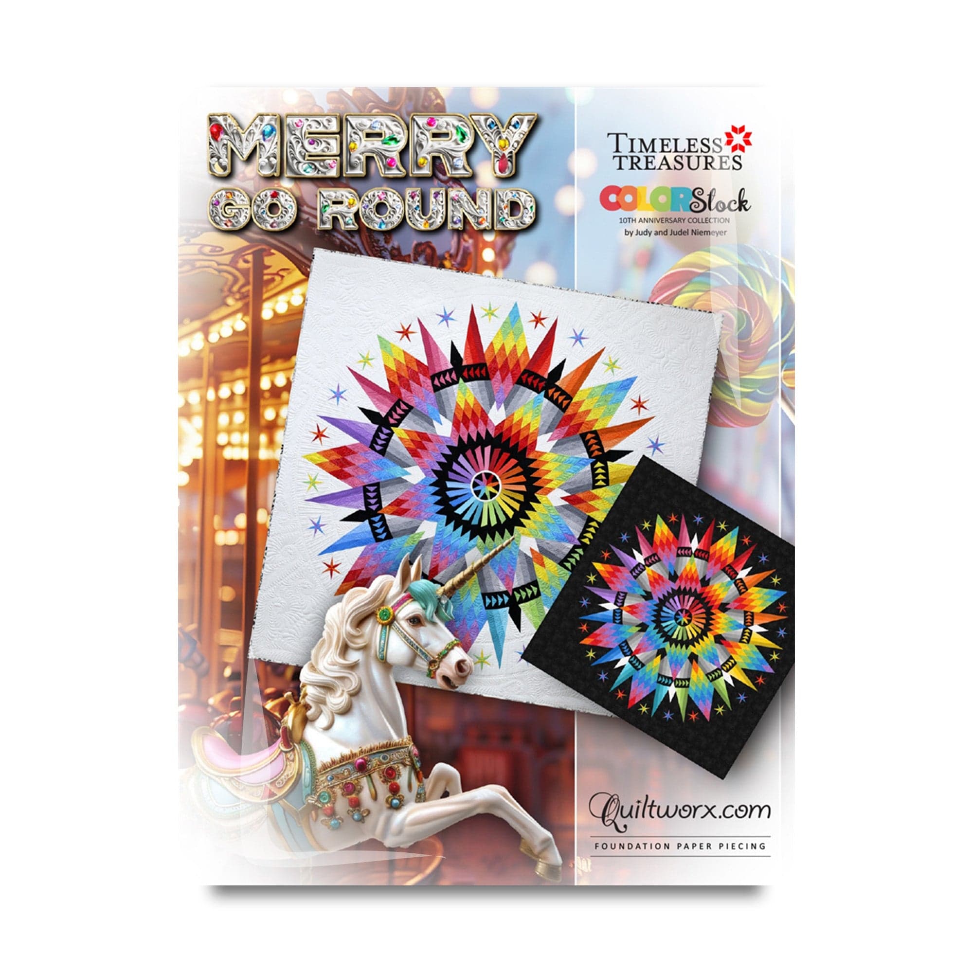 Merry Go Round Pattern - Quiltworx - JNQ0022P5-WS - Printed Pattern ...