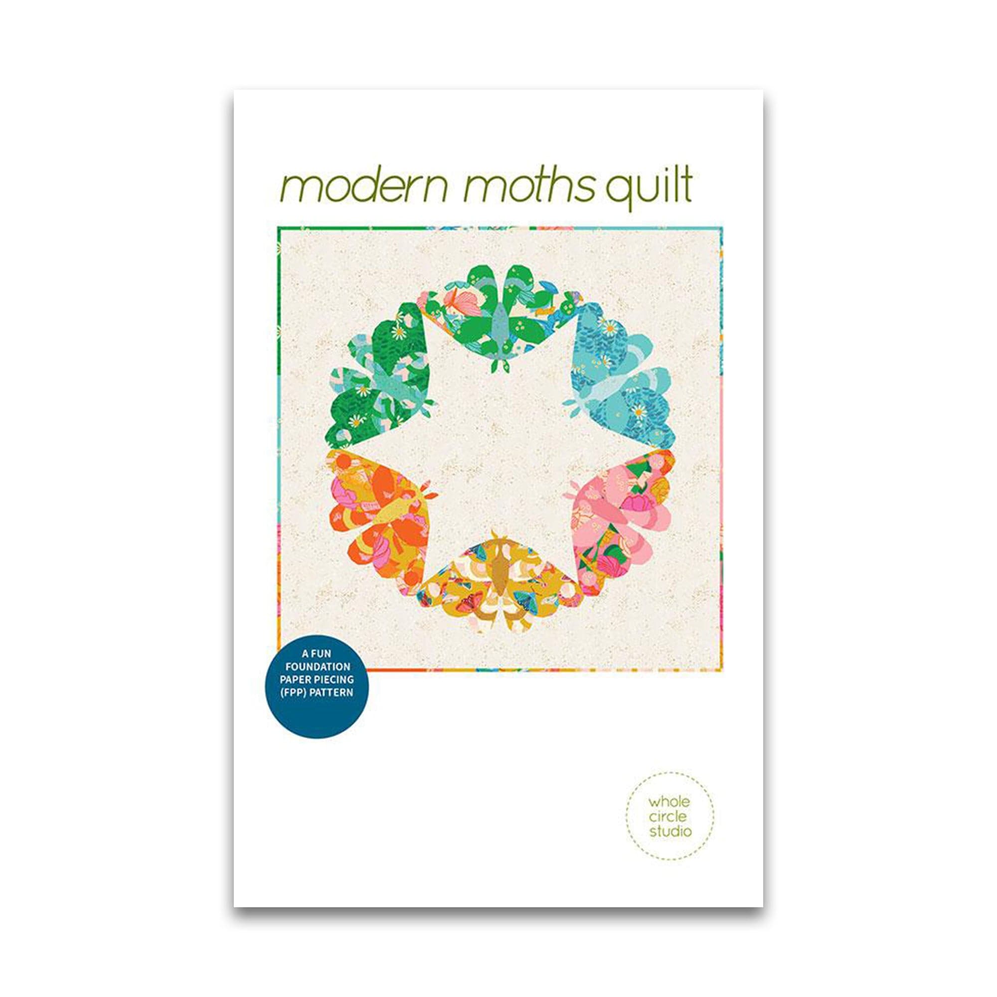 Modern Moths - Quilt Pattern - Whole Circle Studio - Paper Pattern ...