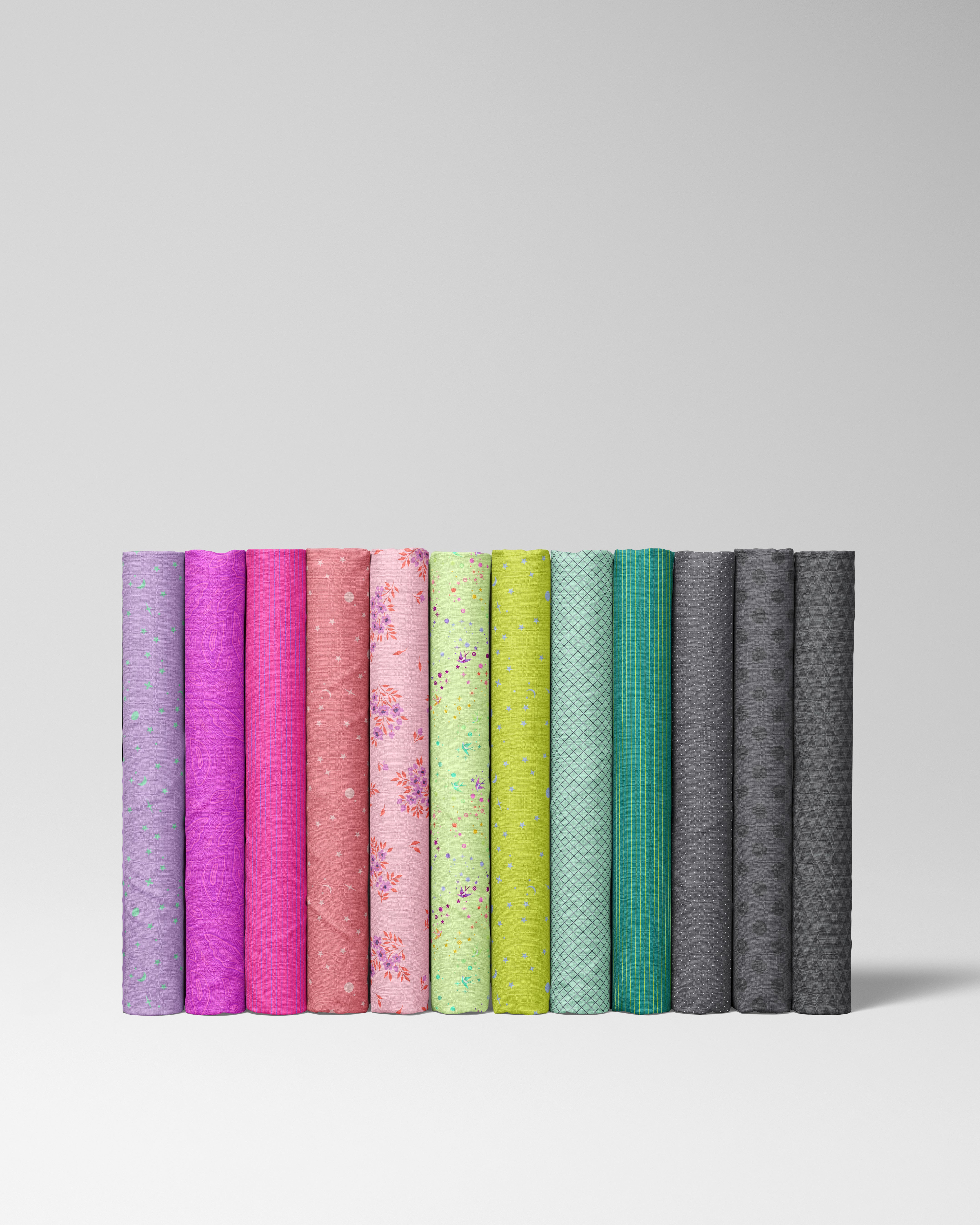 Prince Charming Déjà Vu Coordinating Fabric Bundles by Tula Pink – Pink ...