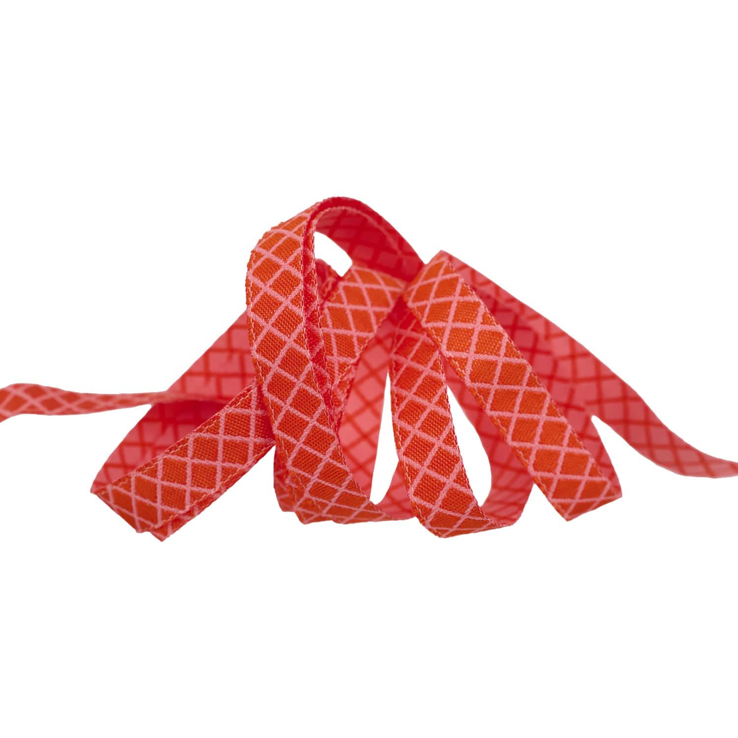 Renaissance Ribbons - True Colors 2025 - On the Grid in Salmon - 3/8"