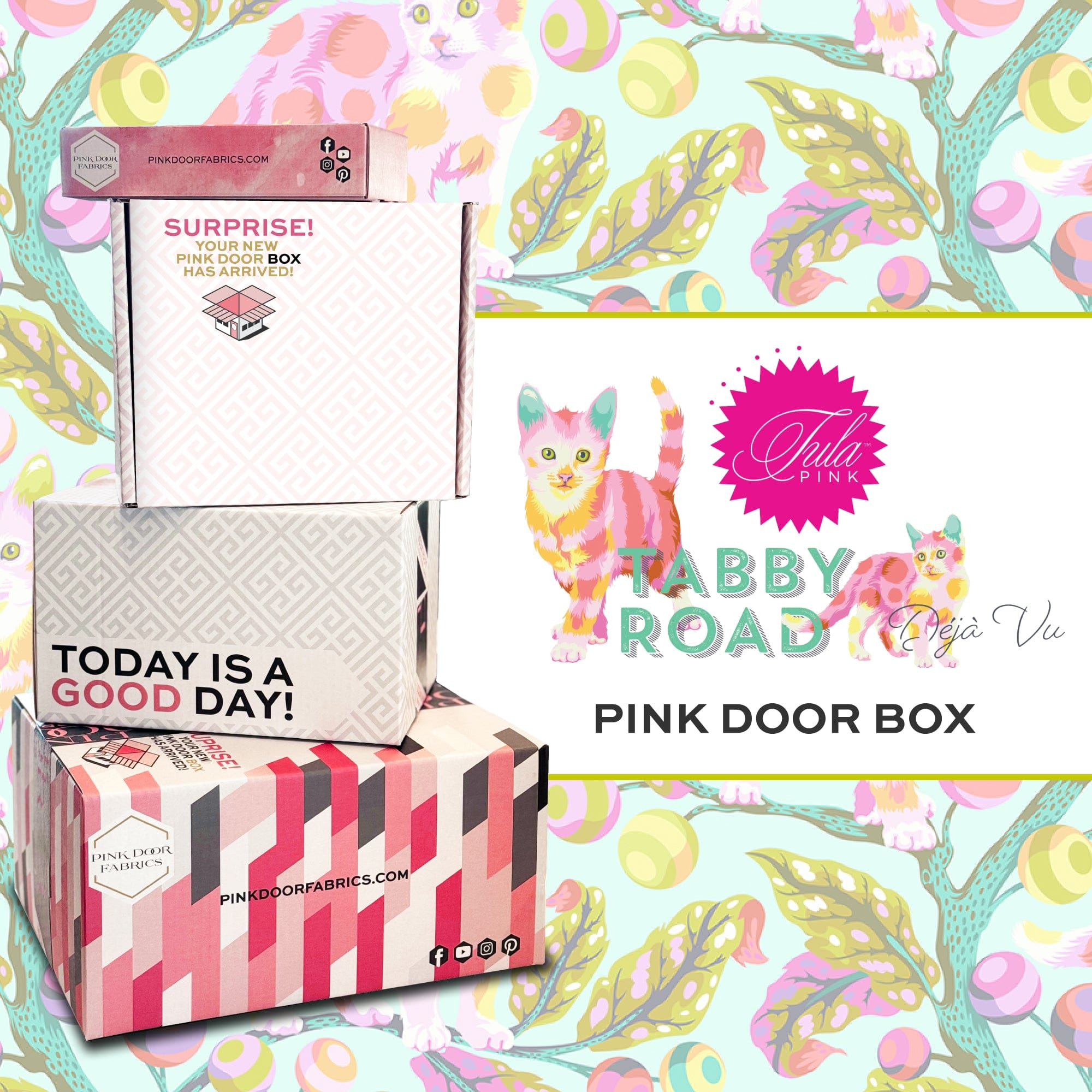 IN STOCK! Pink Door Box - A curated companion for Tula Pink's collecti