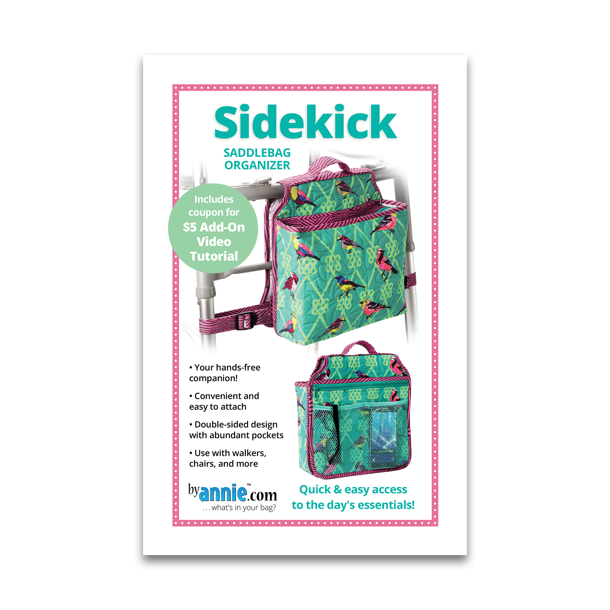 Sidekick - By Annie - Printed Bag Pattern - PBA300