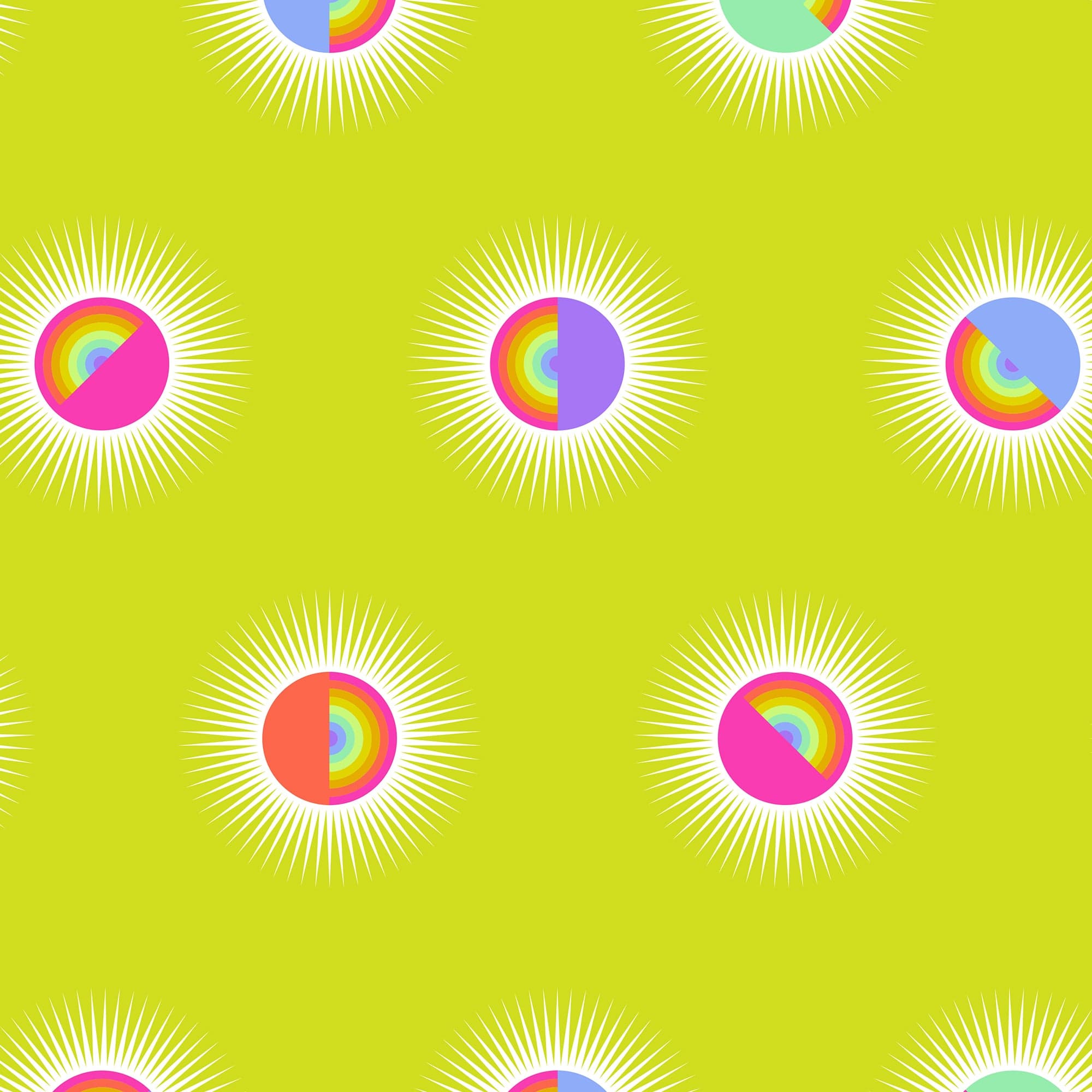 Daydreamer - 108" Wide Saturdaze in Pineapple - Tula Pink for Free Spi ...