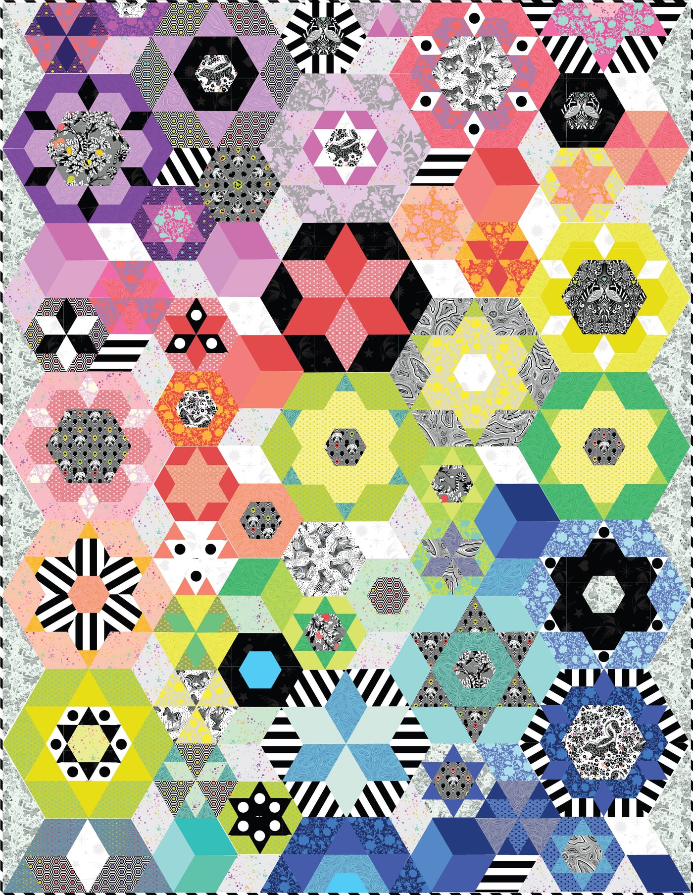 Smitten - Quilt Pattern Addendum - Tula Pink True Colors#N#– Pink Door ...