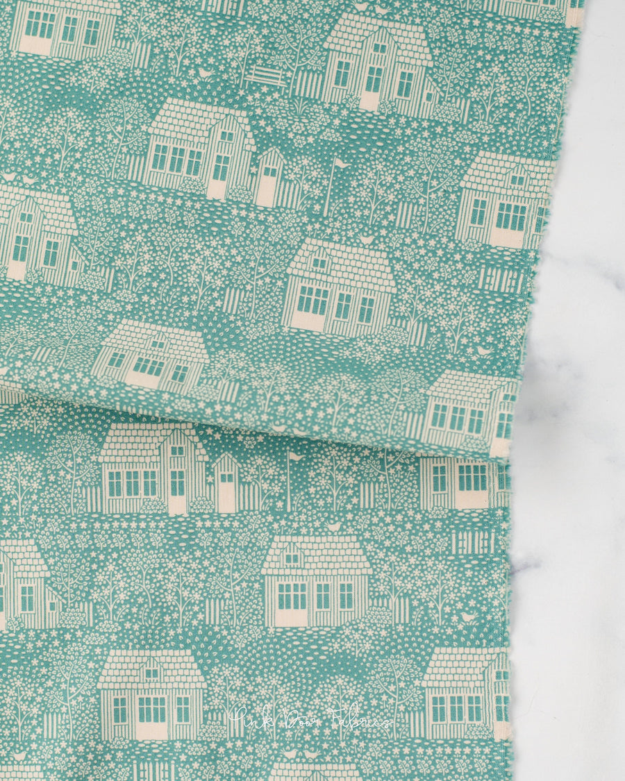 Hometown - My Neighborhood Teal - 110061 - Half Yard