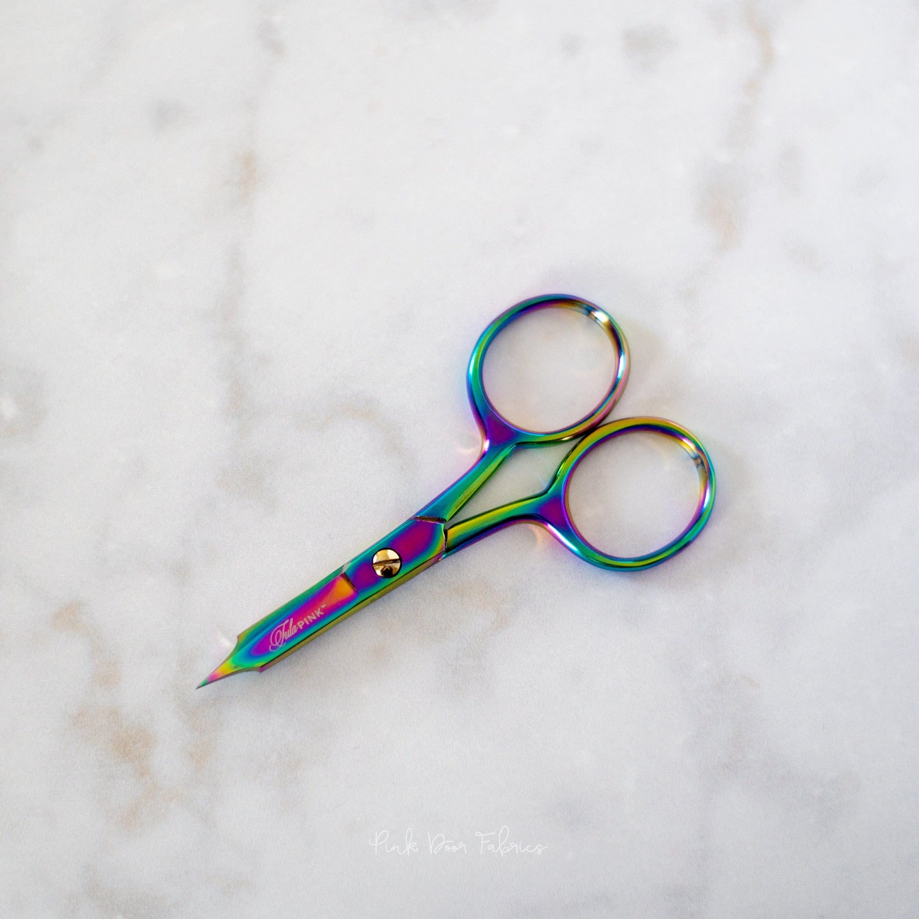 Tula Pink Hardware - Micro Tip Large Ring Scissors - Tula Pink for Bre