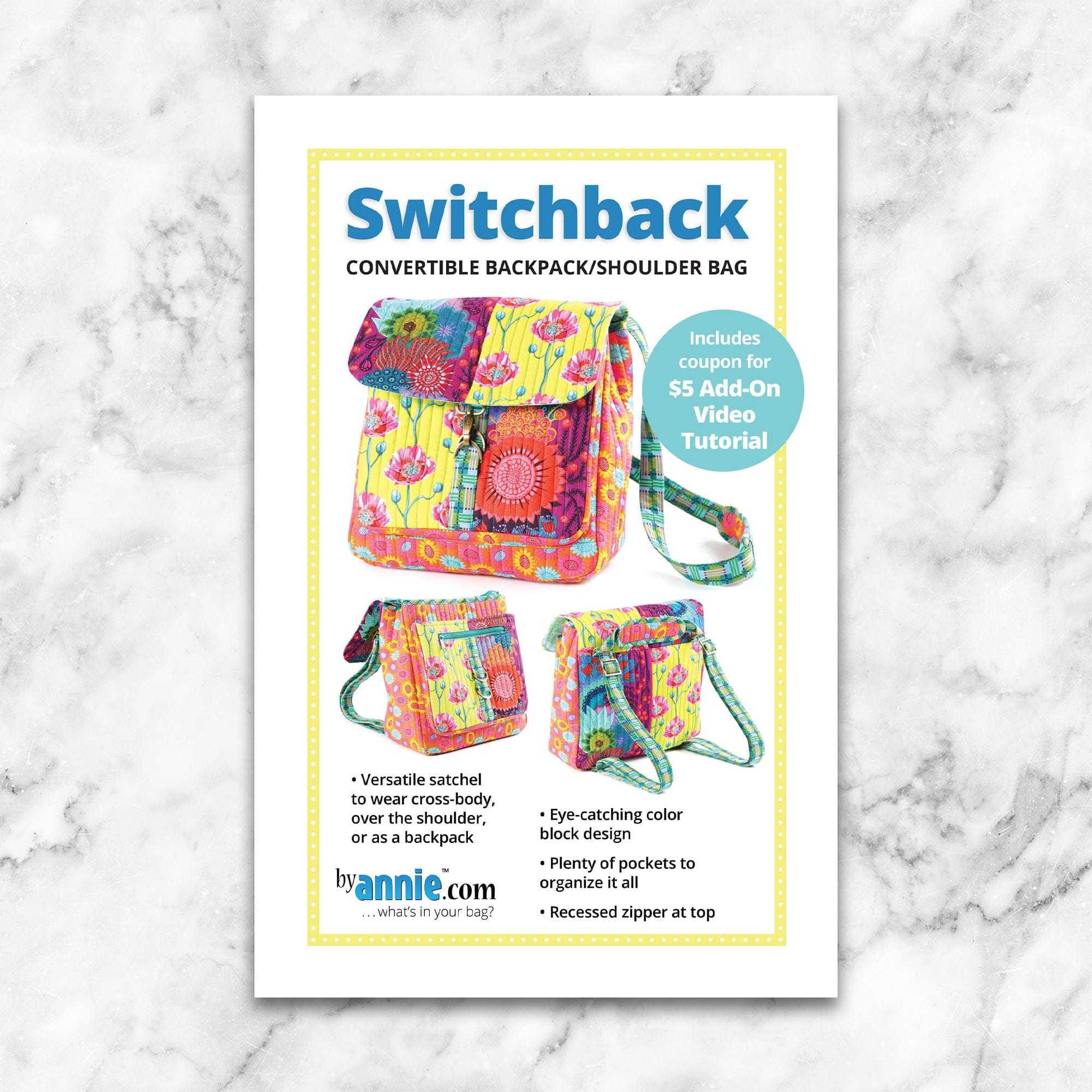 Switchback - Pattern by By Annie - Paper Pattern - PBA295 – Pink Door ...